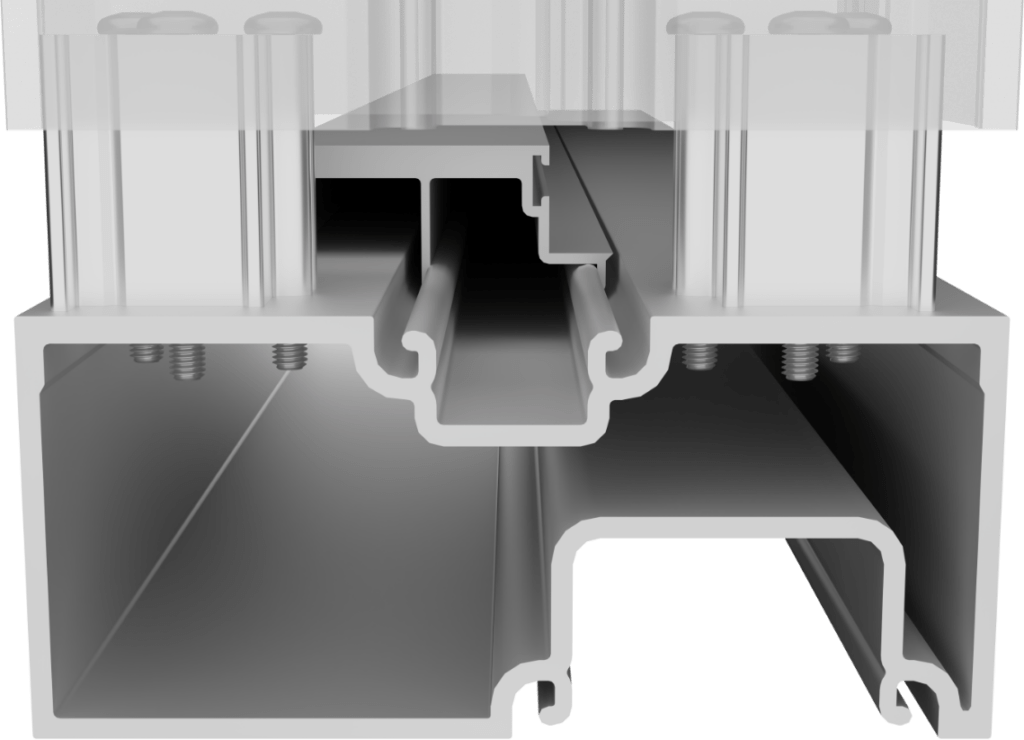 4 ½” Thermal Inside/Outside Storefront windows - Cross Aluminum
