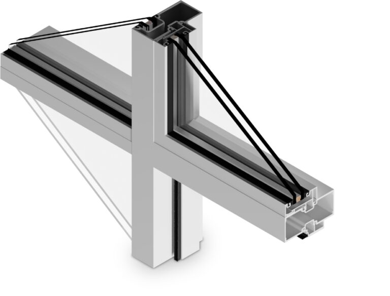 4 ½” Thermal Inside/Outside Storefront windows - Cross Aluminum